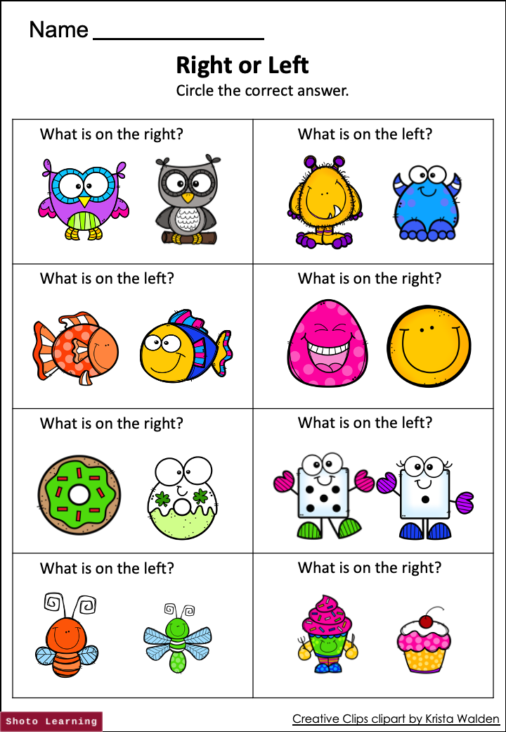 Positions — Shoto Learning | English | Math | Science Worksheets