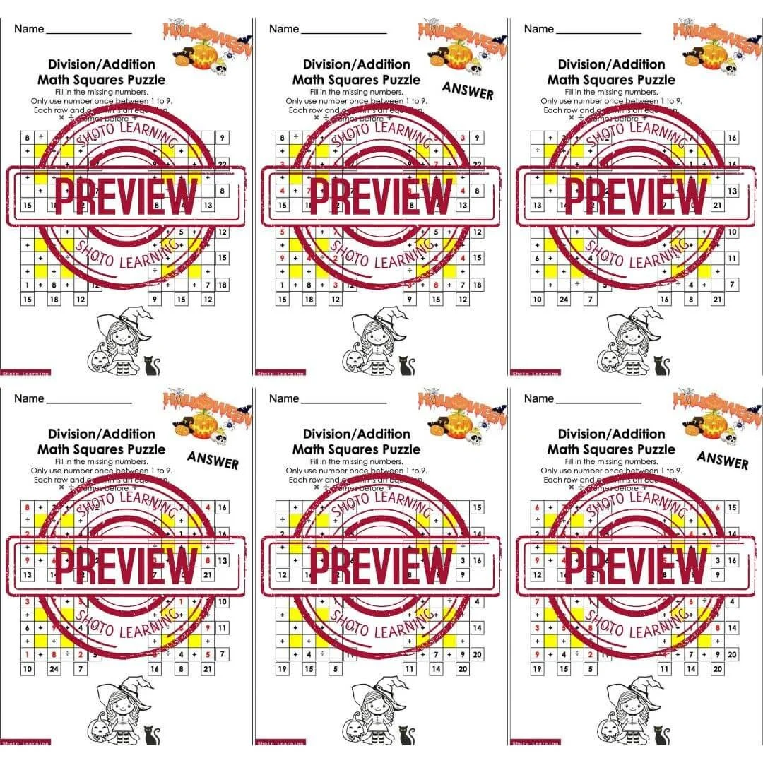 Halloween Addition Puzzle: Fun Math Worksheet