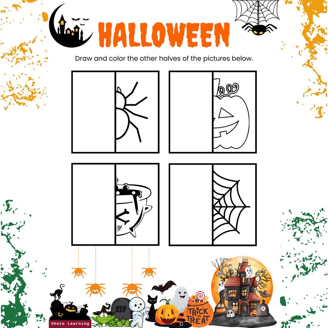 Spooky Halloween Activities Bundle for Kids | Shoto Learning