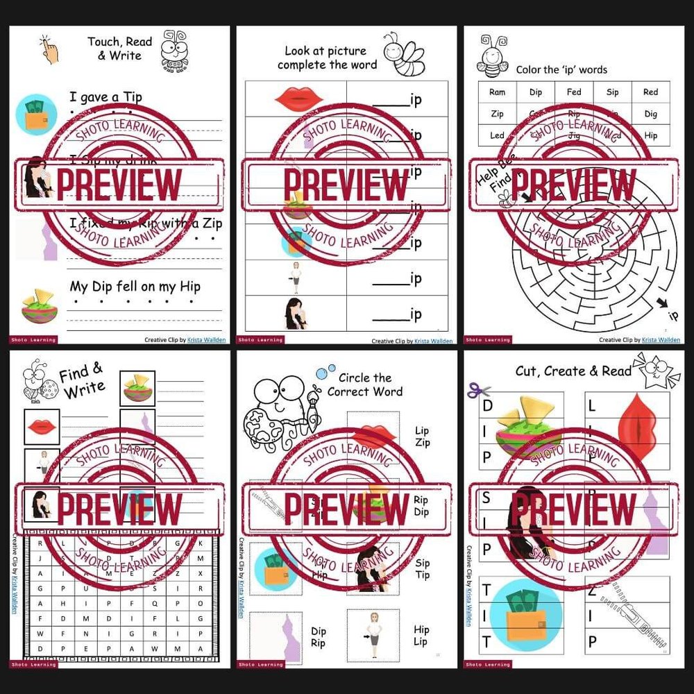 Master the EG Word Family: CVC Blend Worksheets for Speaking, Reading ...