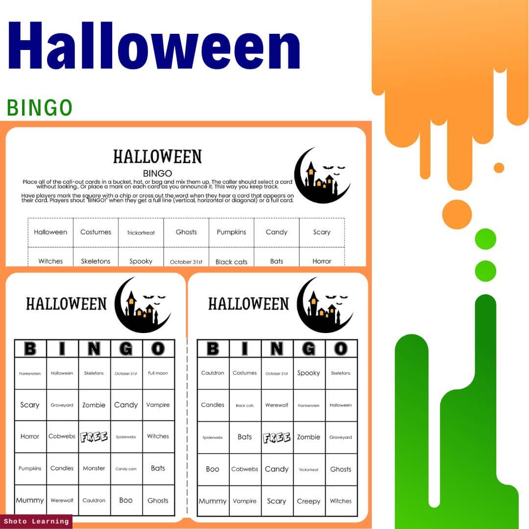 Spooky Halloween Activities Bundle for Kids | Shoto Learning