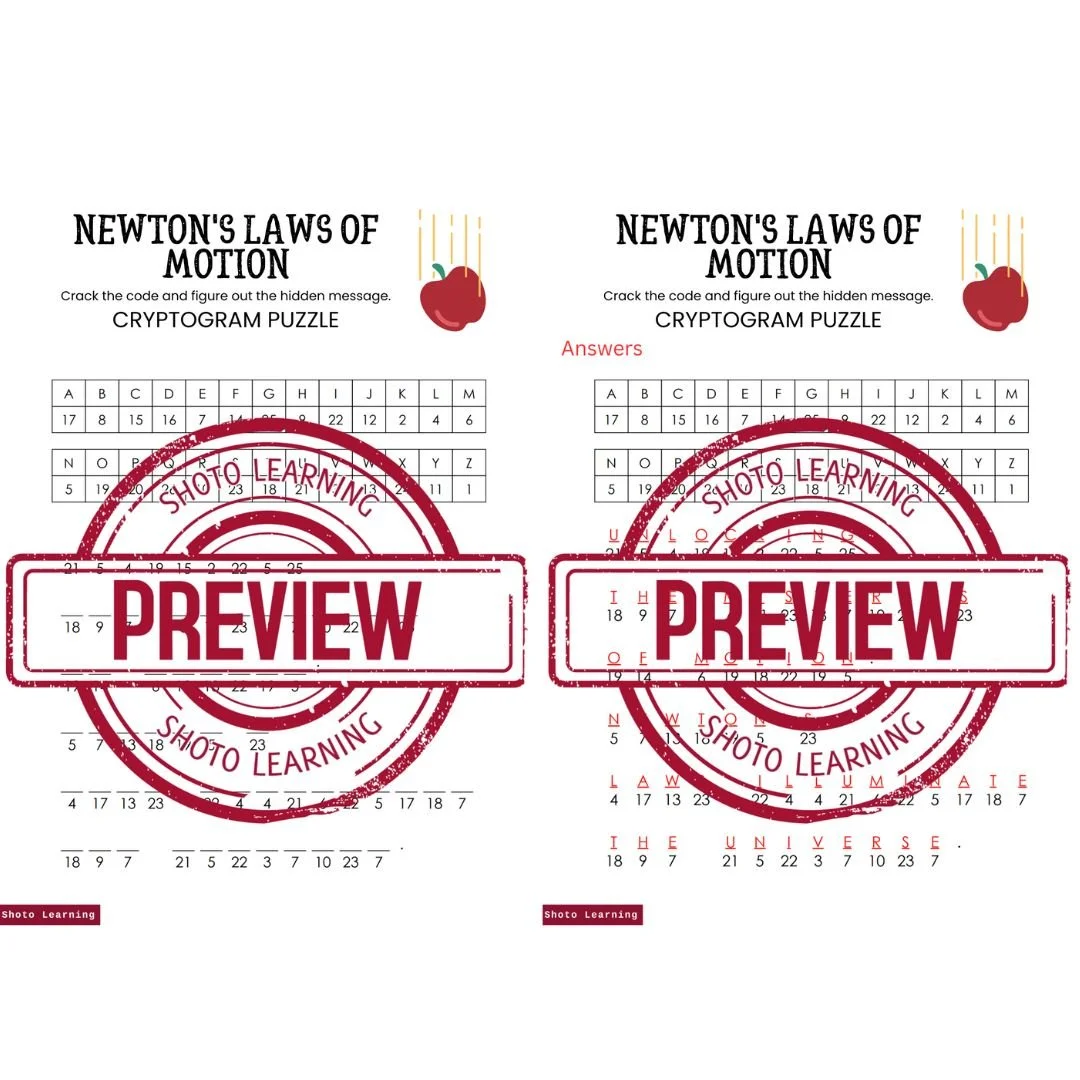 Free Newton's Laws of Motion Poster Set - Educational & Fun