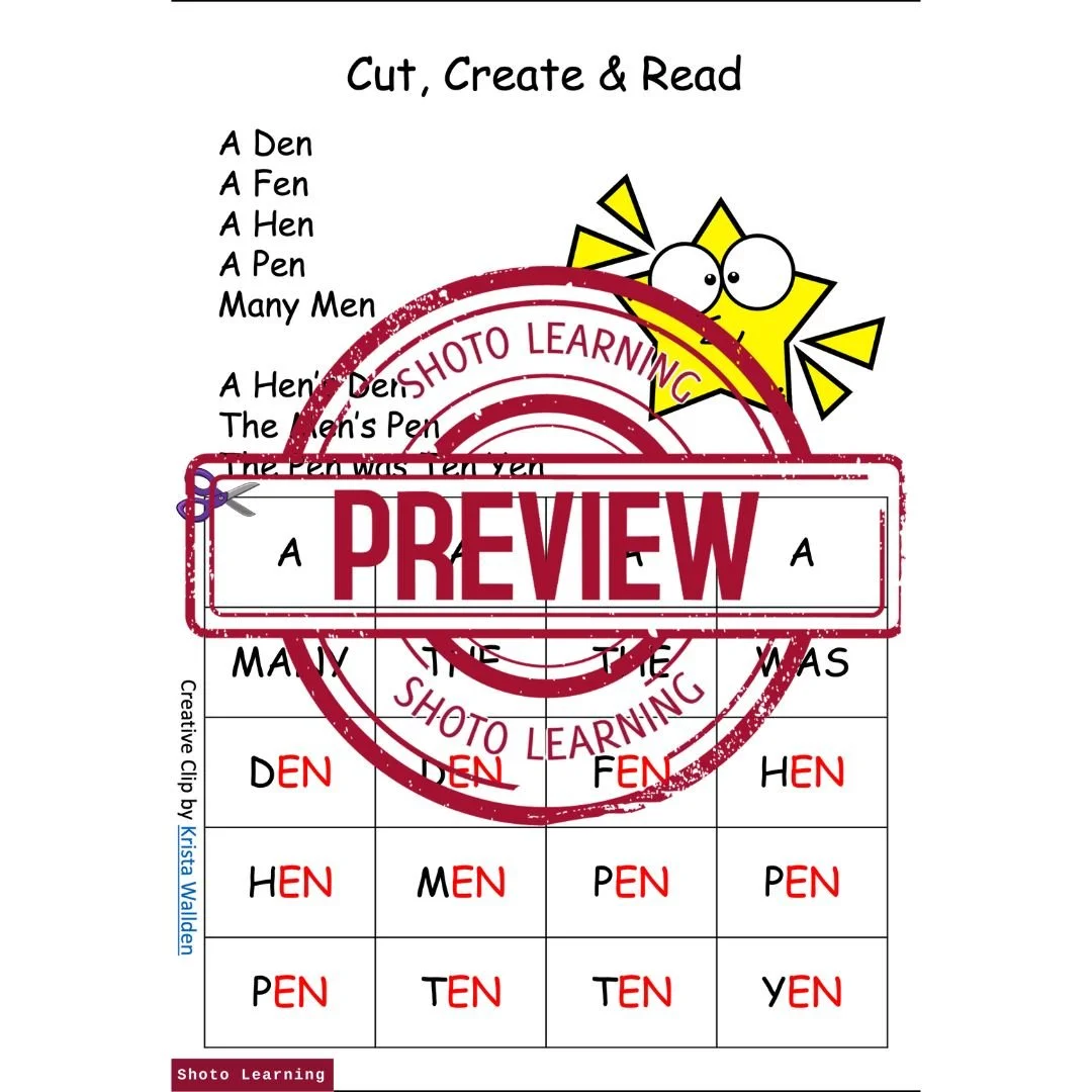 EG Word Family CVC Blend Worksheets – 10 Activities