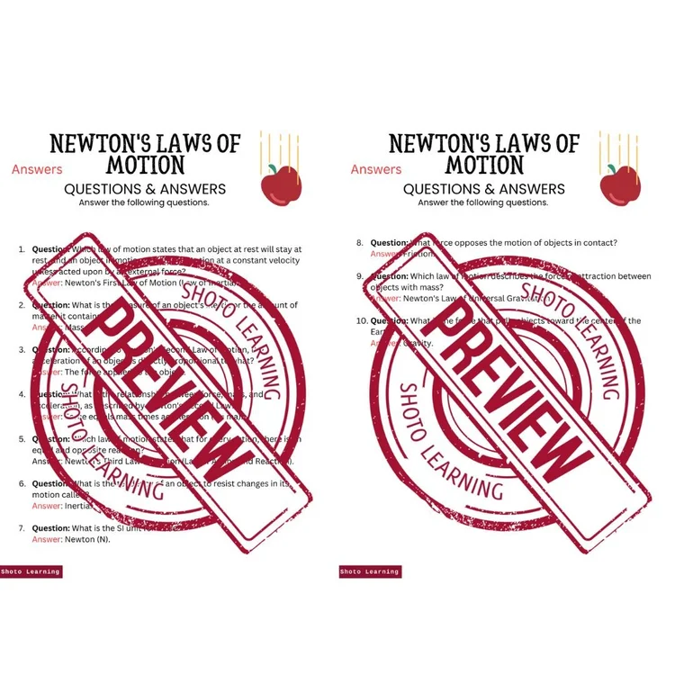 Free Newton's Laws of Motion Poster Set - Educational & Fun