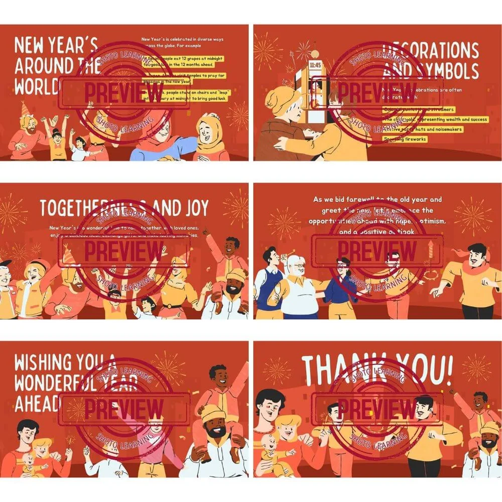 New Year Word Scramble - Festive Puzzle with Answers