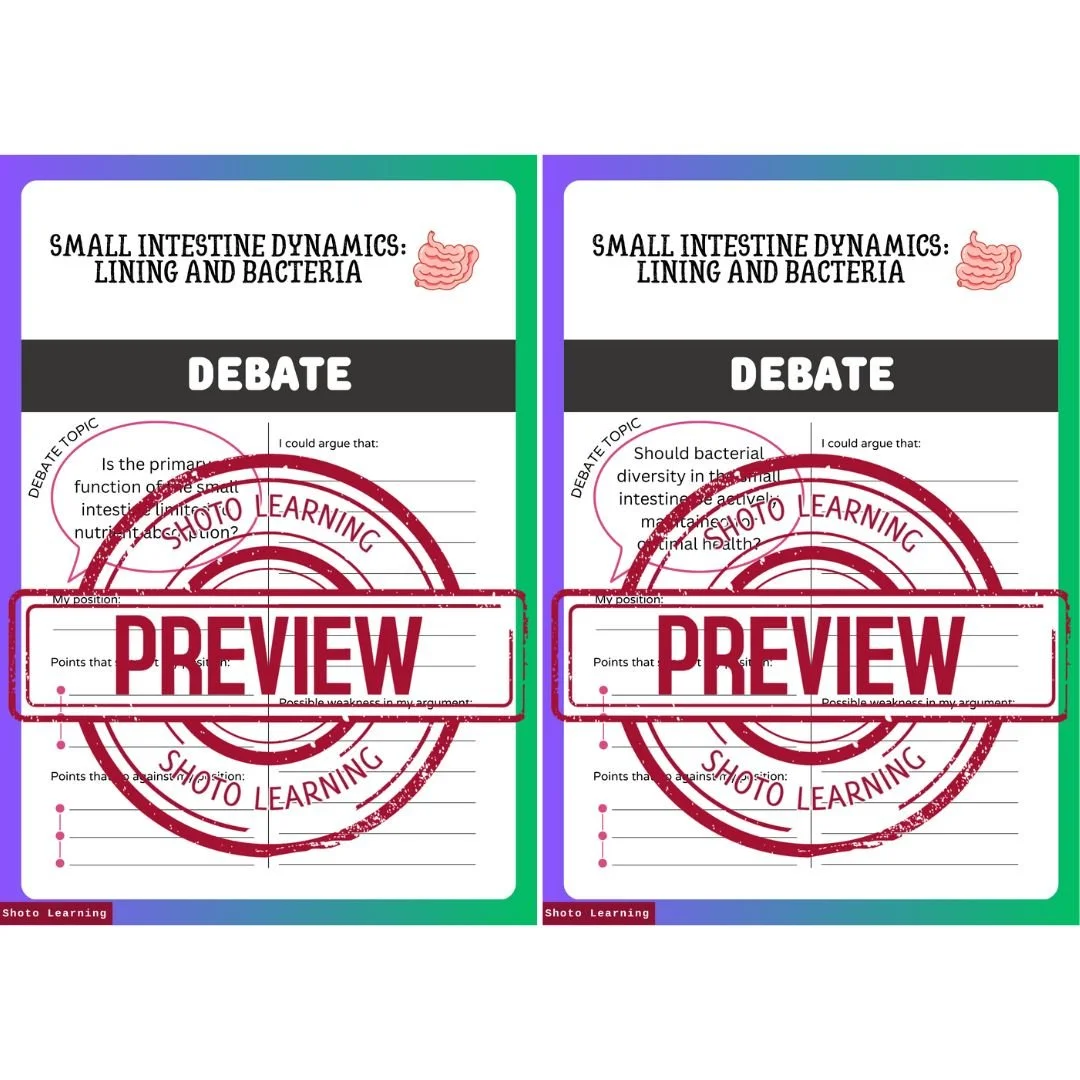 Small Intestine Word Search: Lining & Bacteria Puzzle