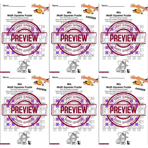Halloween Math Puzzles: Division & Addition Fun
