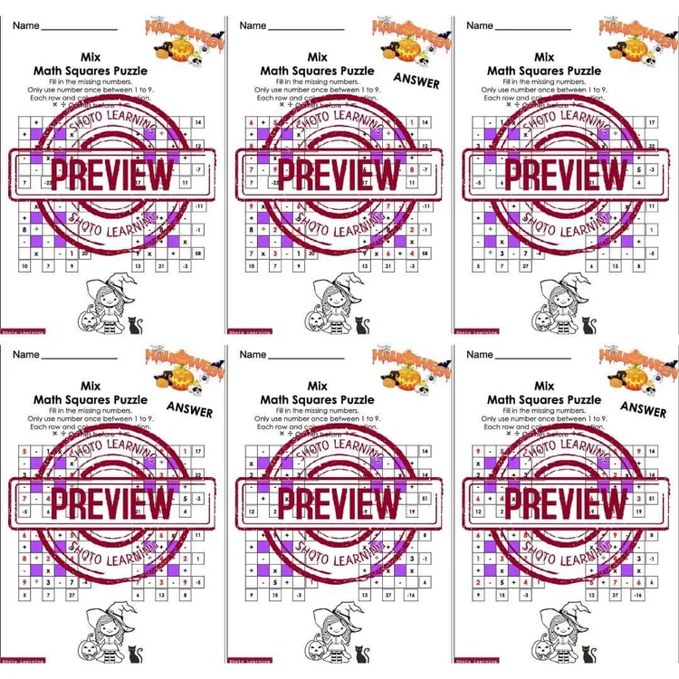 Halloween Math Puzzles: Division & Addition Fun