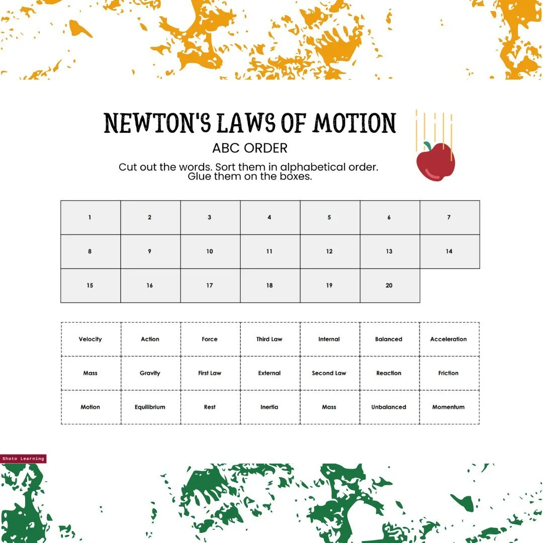 Free Newton's Laws of Motion Poster Set - Educational & Fun