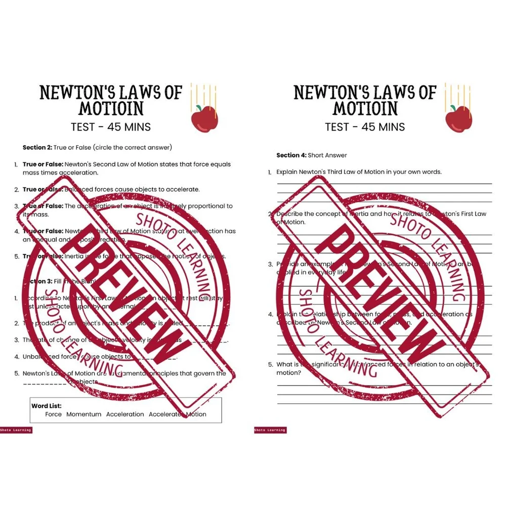 Free Newton's Laws of Motion Poster Set - Educational & Fun