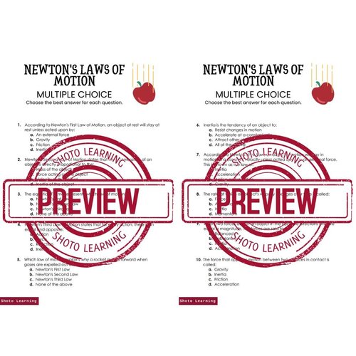 Free Newton's Laws of Motion Poster Set - Educational & Fun