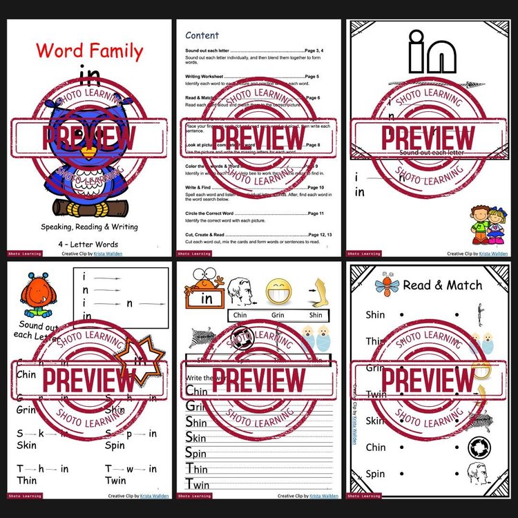 Master the EG Word Family: CVC Blend Worksheets for Speaking, Reading ...