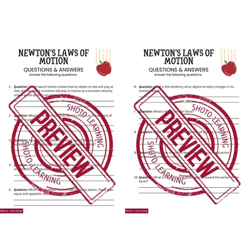 Free Newton's Laws of Motion Poster Set - Educational & Fun