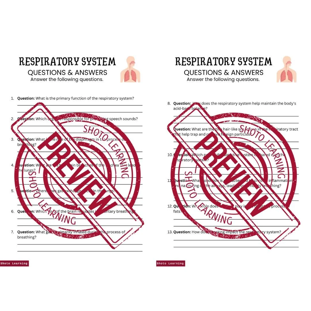 Respiratory System Diagram: Fill in the Blanks and Learn