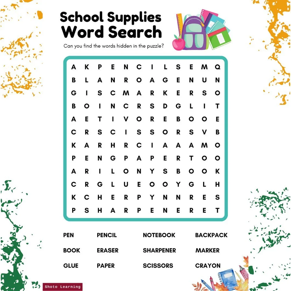 Back to School Word Search: Fun Learning Puzzles