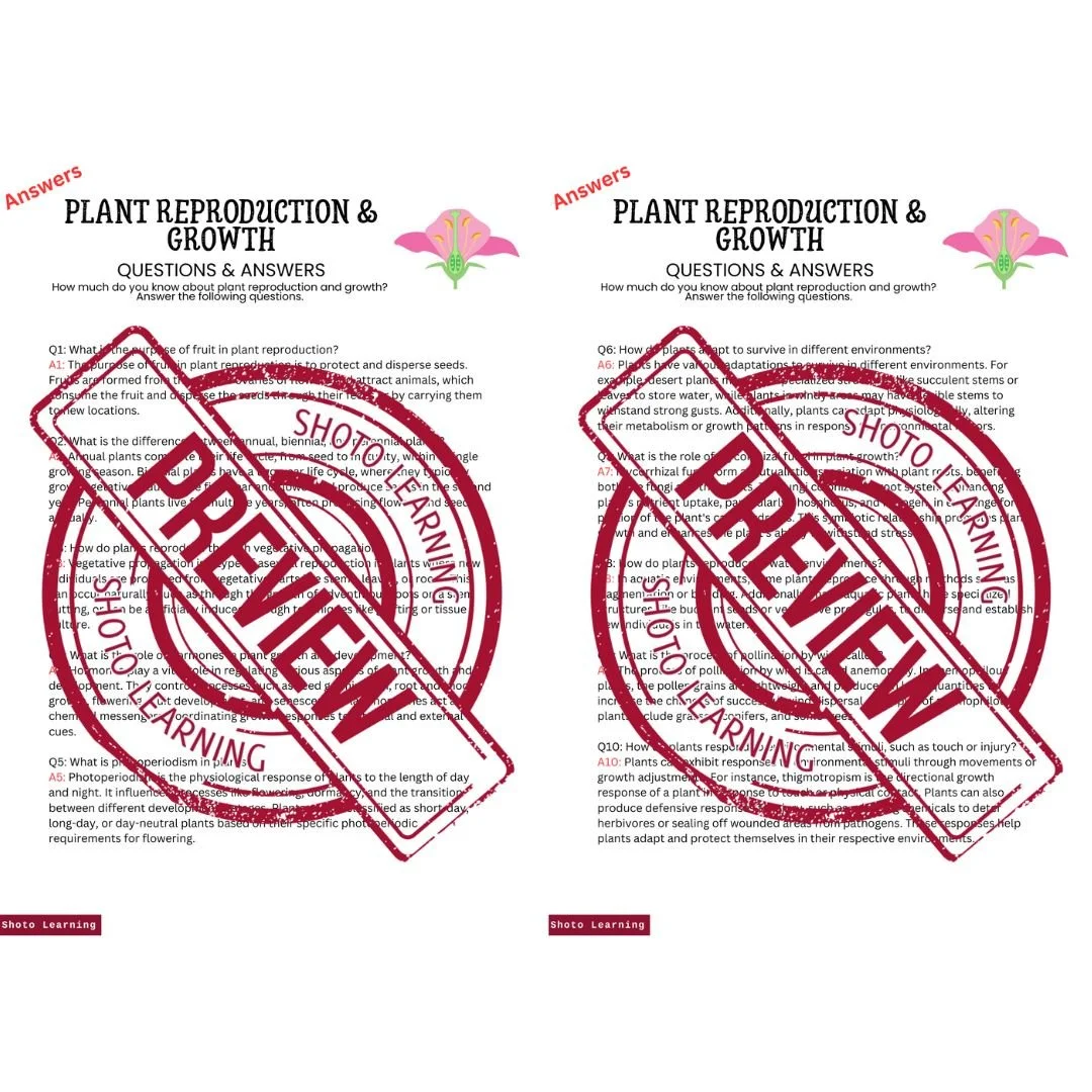Plant Reproduction & Growth Lesson Plan for High School