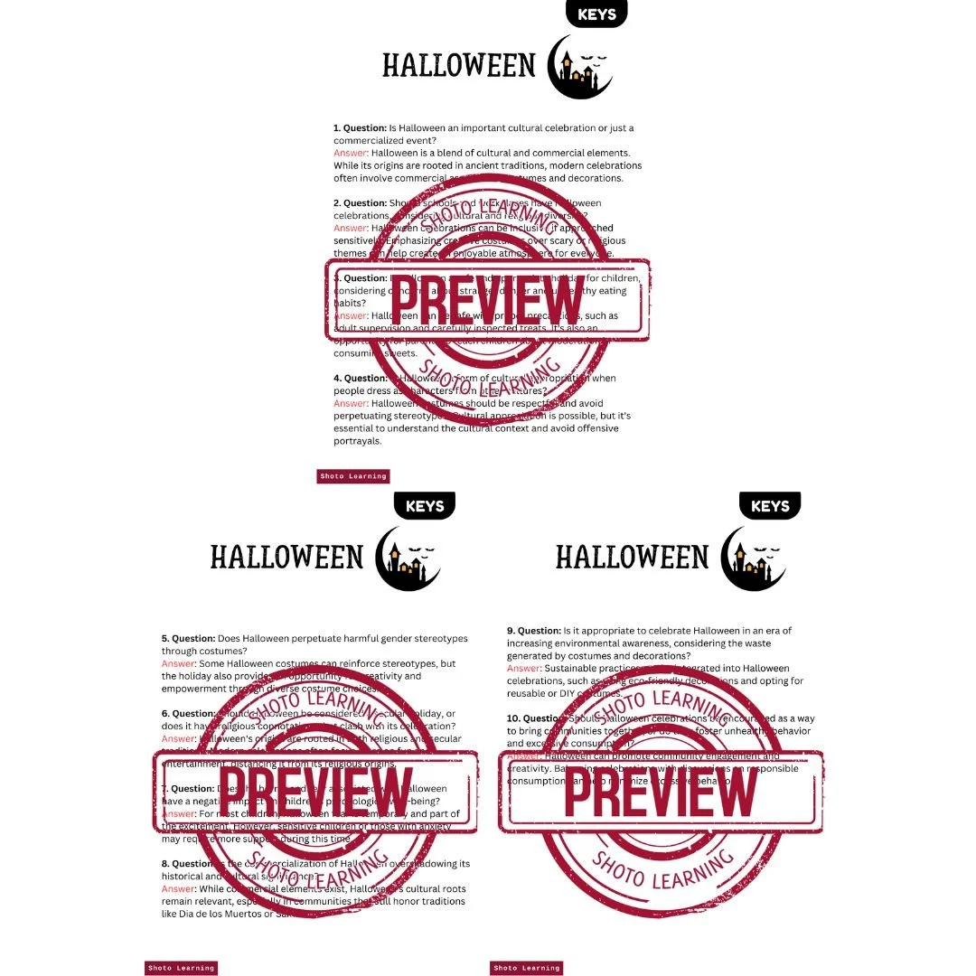 Spooky Halloween Activities Bundle for Kids | Shoto Learning