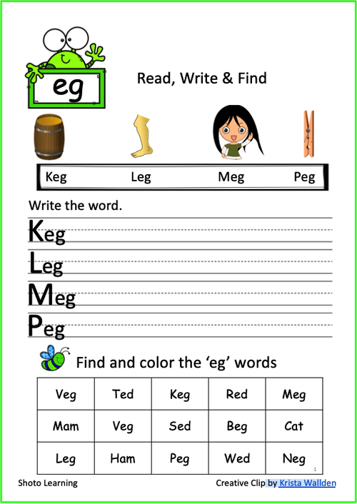 EG Word Family Shoto Learning English Math Science Worksheets eg-word-family-shoto-learning-english-math-science-worksheets