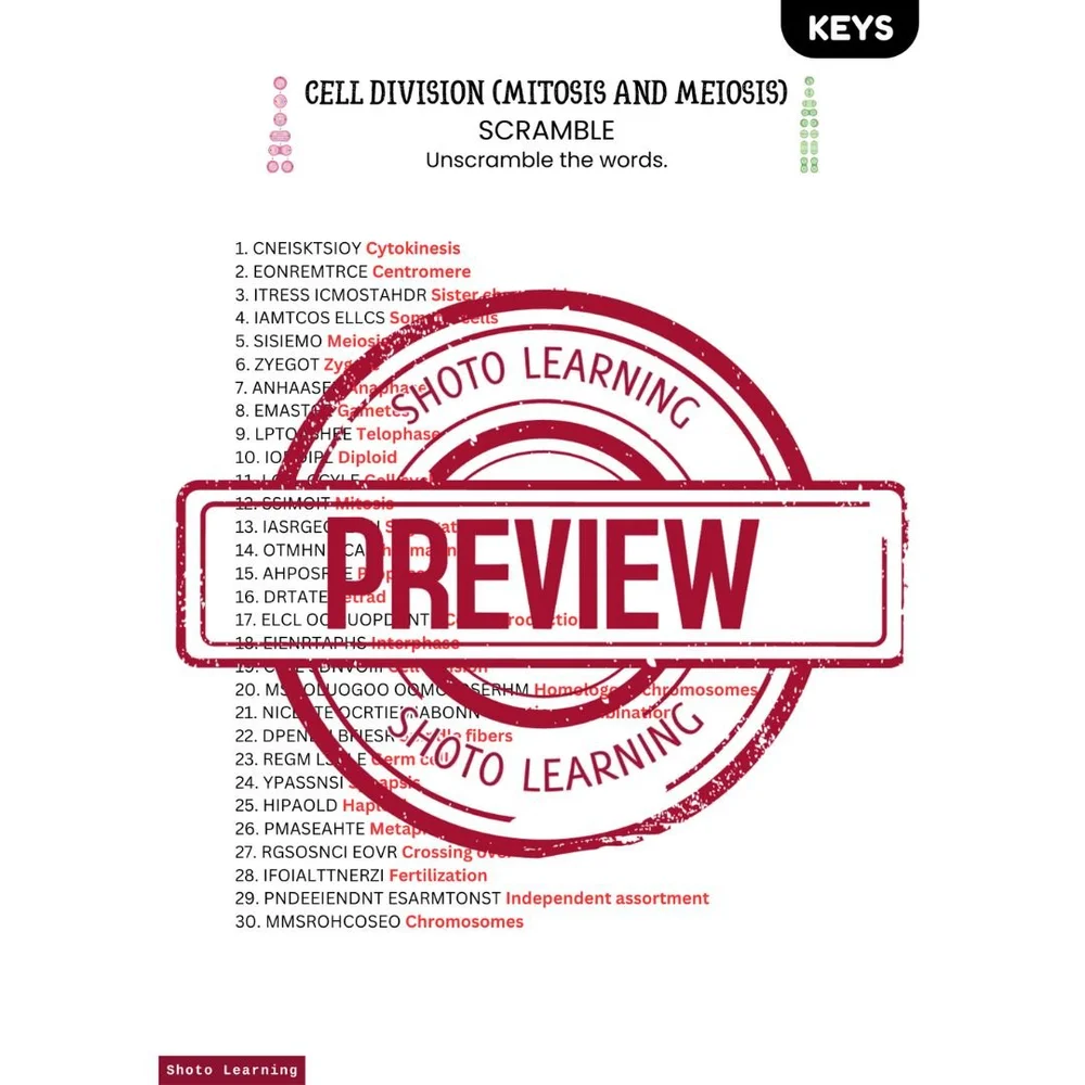 Cell Division Guide: Mitosis vs. Meiosis Comprehension