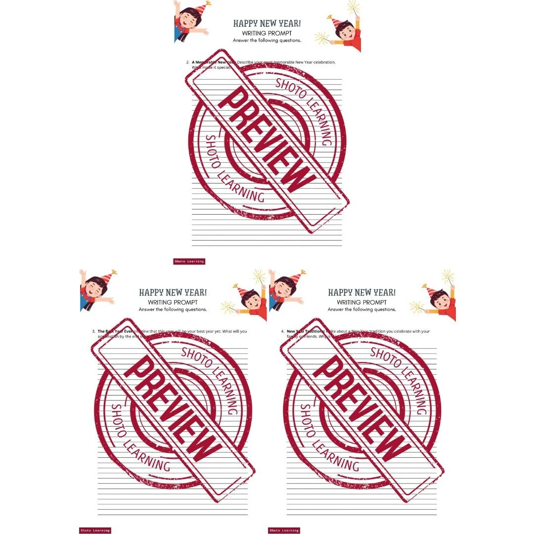 Fun New Year Missing Letter Worksheets – Perfect for Kids!