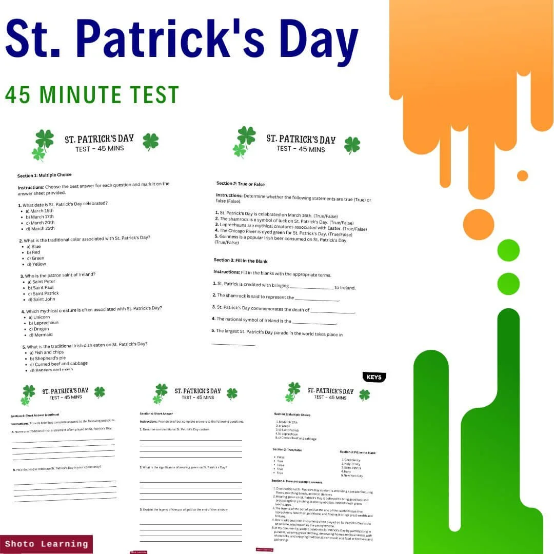 Shamrock Shenanigans: Ultimate St. Patrick's Day Activity Bundle