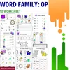 EN Word Family CVC Blend Worksheets – Reading & Writing