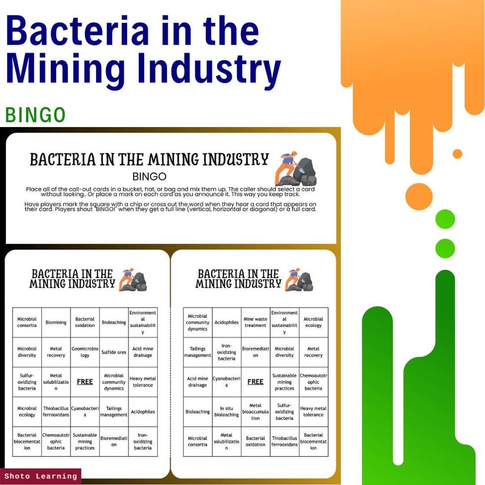 Microbial Wonders: Bacteria's Role in Mining Poster