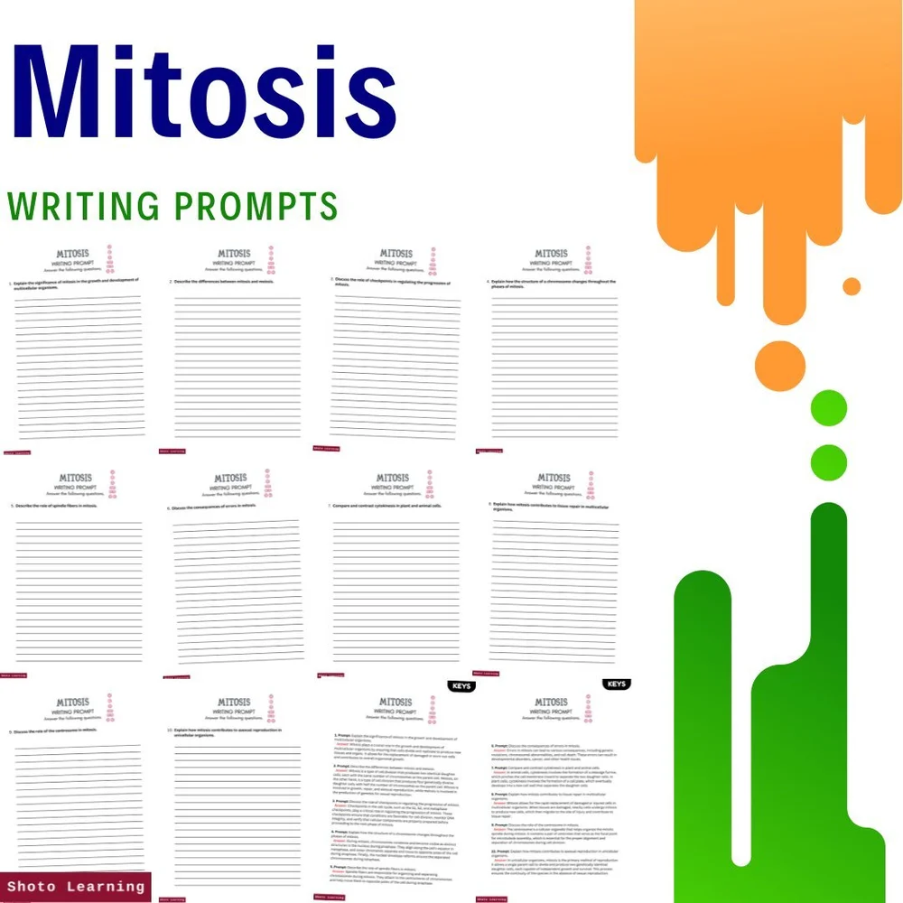 Mastering Mitosis: Interactive Fill-in-the-Blank Worksheet