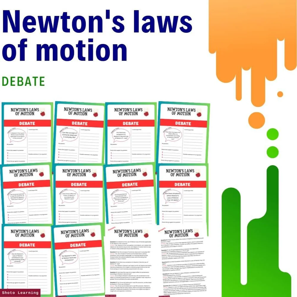 Free Newton's Laws of Motion Poster Set - Educational & Fun