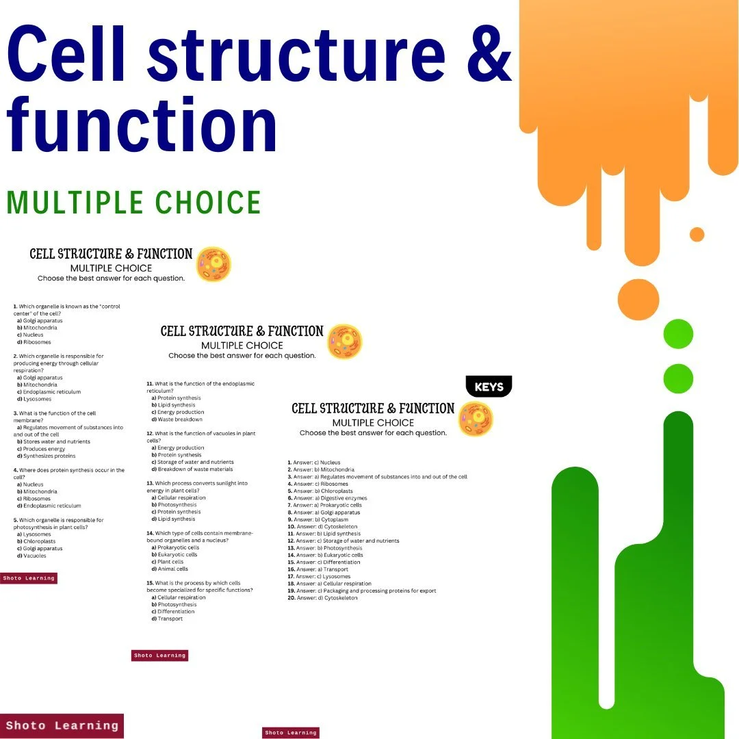 Cell Structure & Function Q&A Worksheet: Boost Biology Skills!