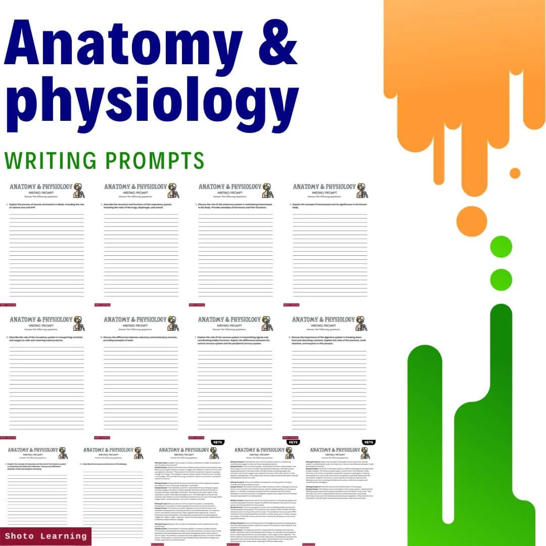 Anatomy & Physiology Poster: Human Body Systems Guide