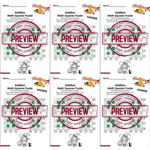 Halloween Math Puzzles: Division & Addition Fun