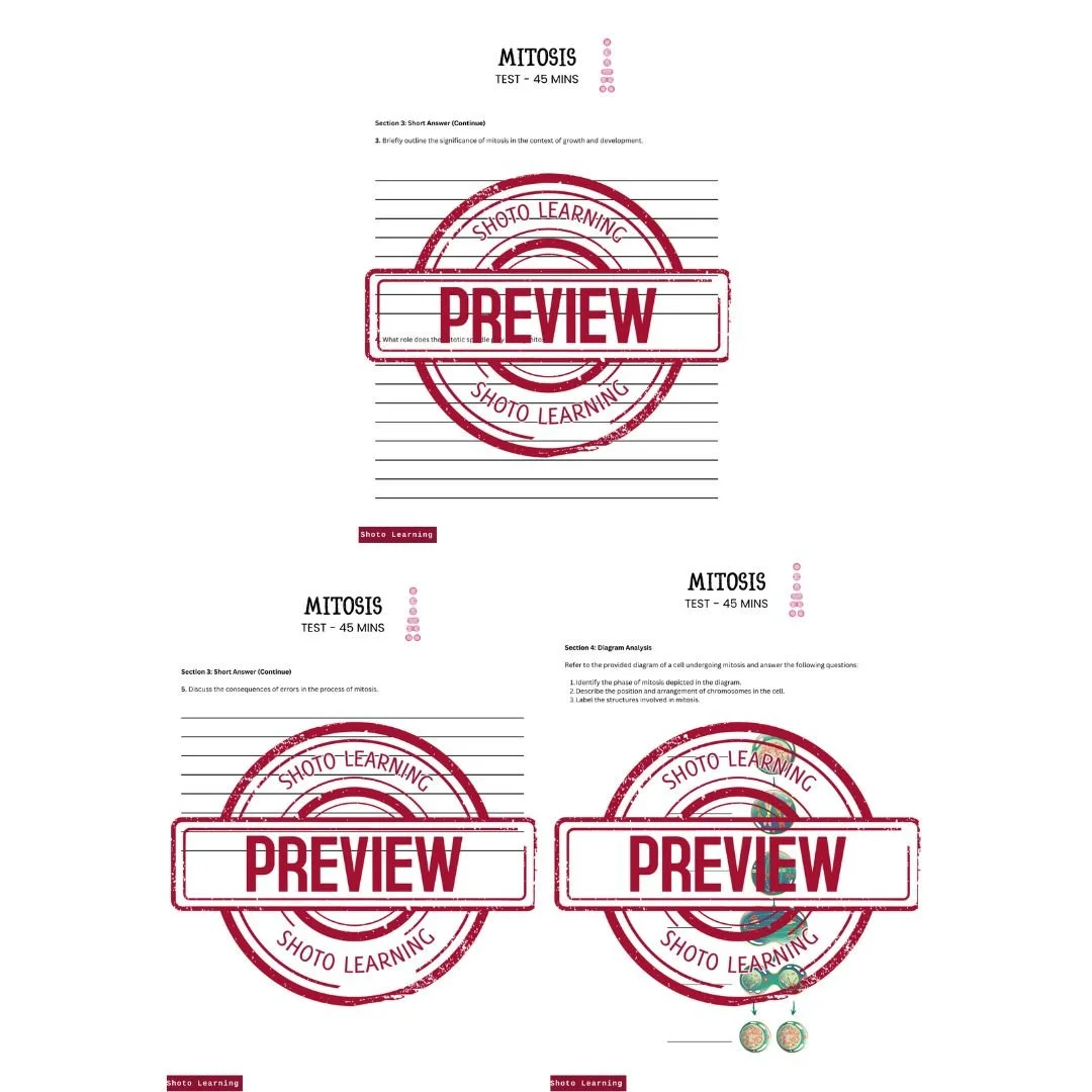 Unveiling Mitosis Poster - Educational Cell Division Chart