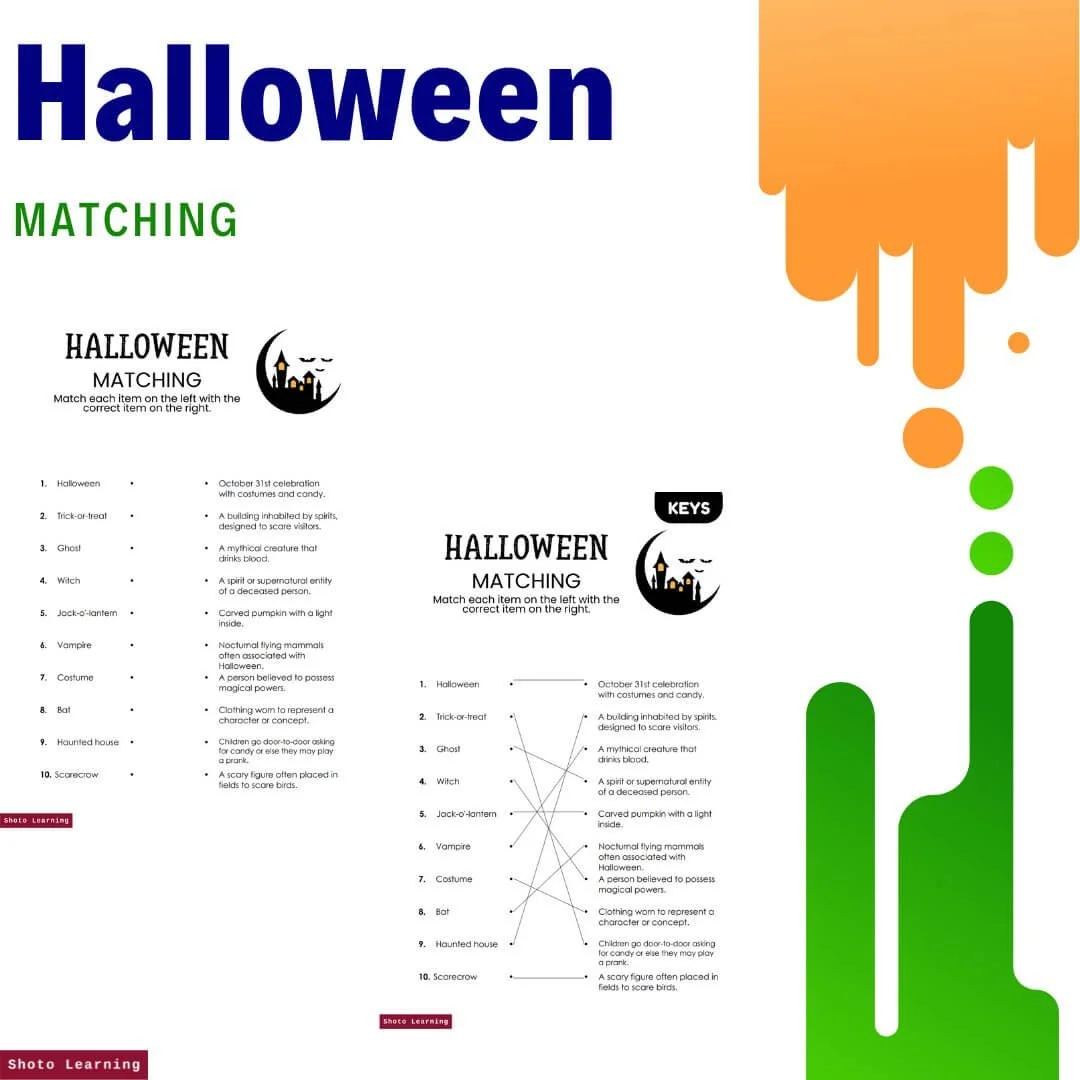 Spooky Halloween Activities Bundle for Kids | Shoto Learning