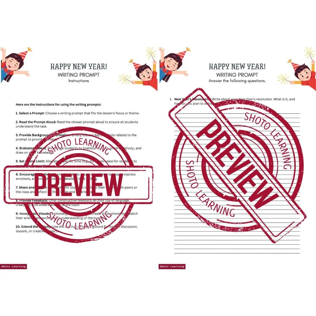 Fun New Year Missing Letter Worksheets – Perfect for Kids!