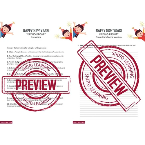 Fun New Year Missing Letter Worksheets – Perfect for Kids!