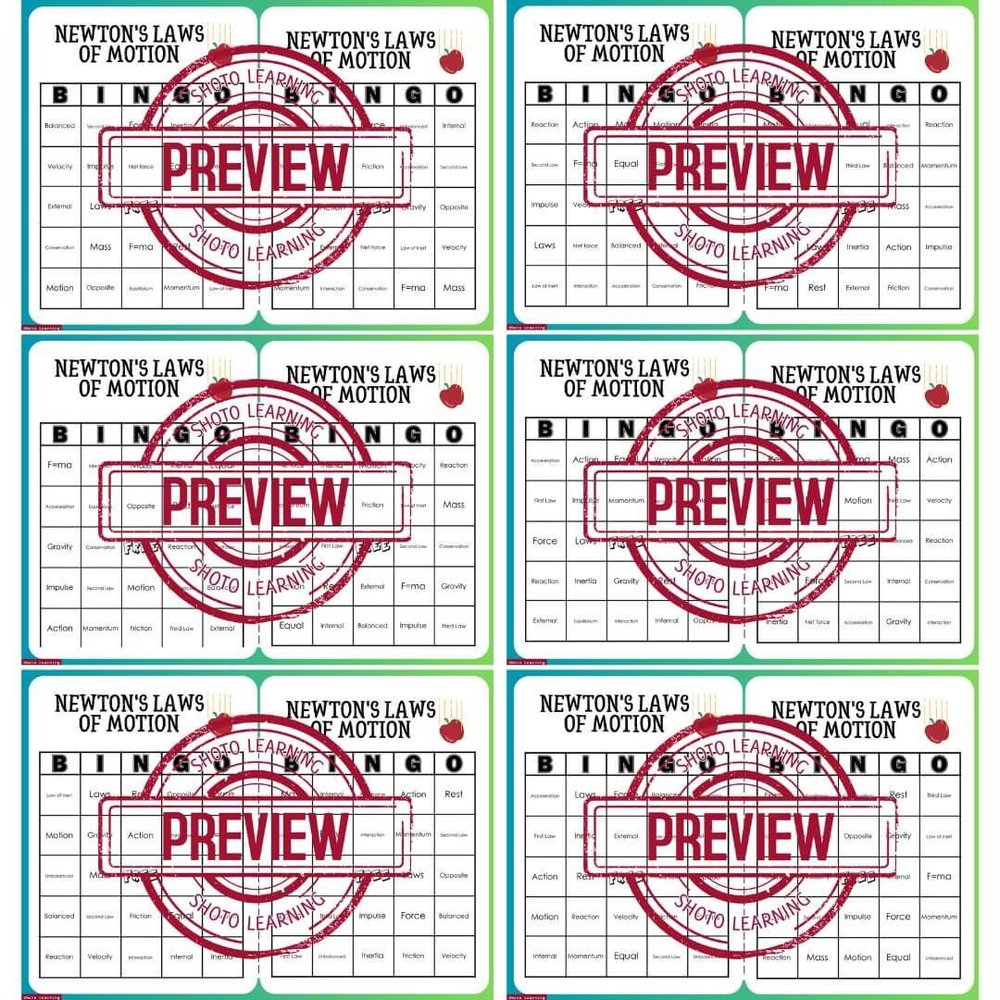 Free Newton's Laws of Motion Poster Set - Educational & Fun