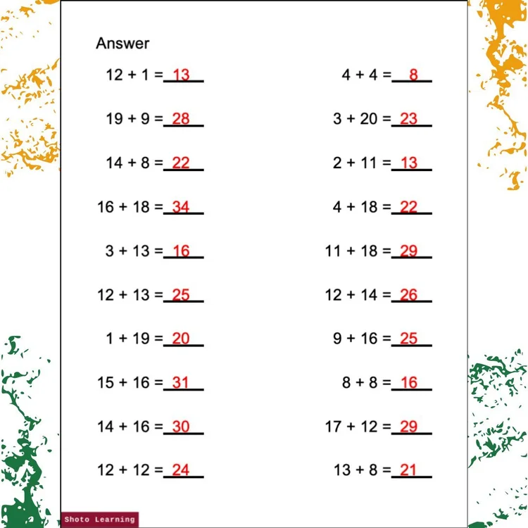 Math — K-12 English, Math & Science Worksheets - Boost Learning Now