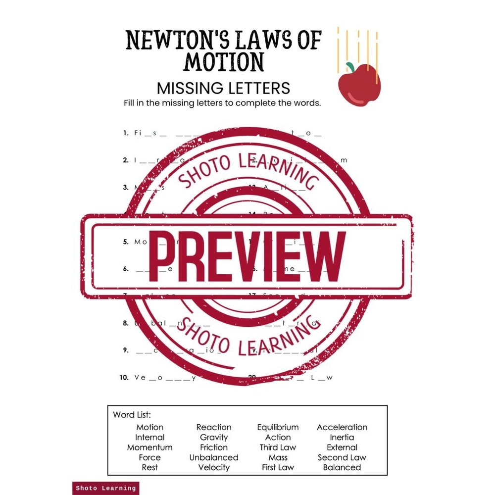 Free Newton's Laws of Motion Poster Set - Educational & Fun