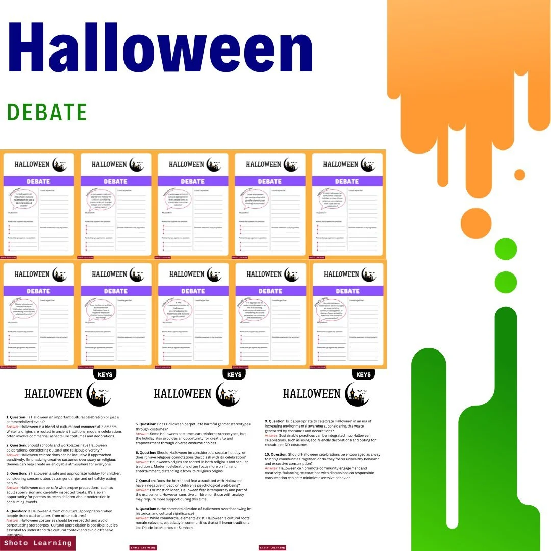 Spooky Halloween Activities Bundle for Kids | Shoto Learning