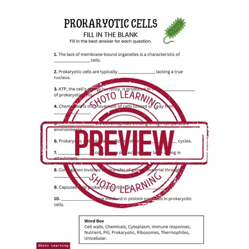 Prokaryotic Cell Q&A Mastery: 20 Questions & Answers