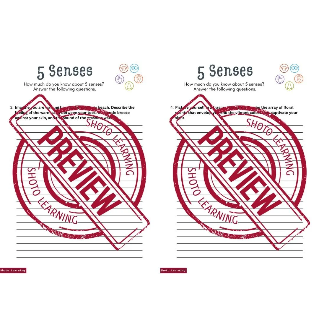 5 Senses Science Bundle: Word Find & Scramble Game