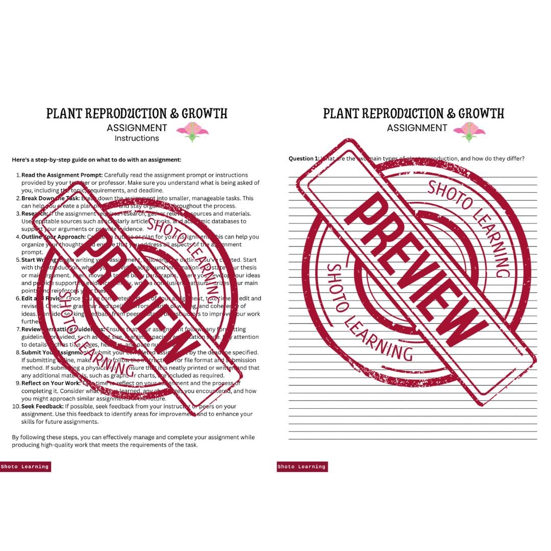 Plant Reproduction & Growth Lesson Plan for High School