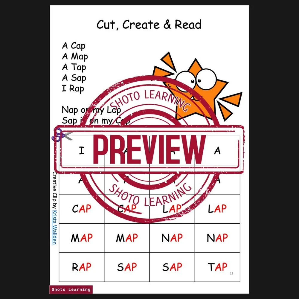 AM Word Family CVC Blend Worksheet | Engage in Speaking, Reading ...