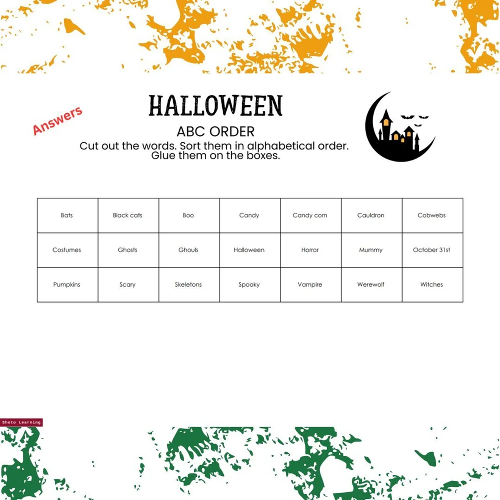 Halloween Q&A Worksheet: Learn & Fun!
