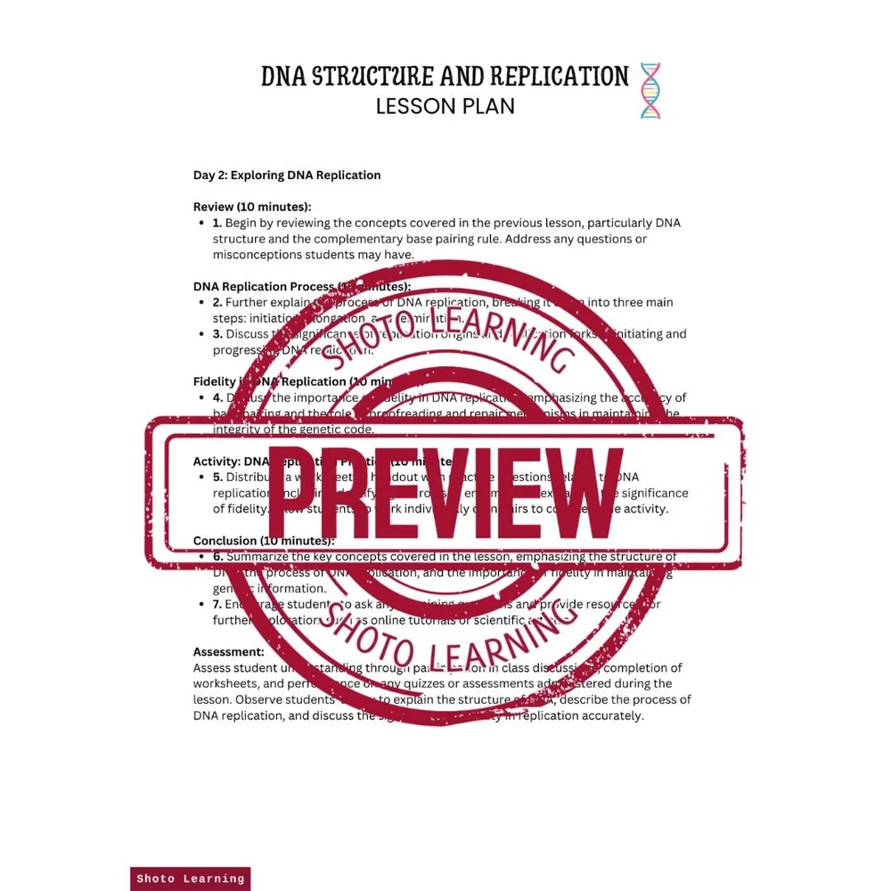 DNA Structure Worksheet: Engaging Exercises with Answers