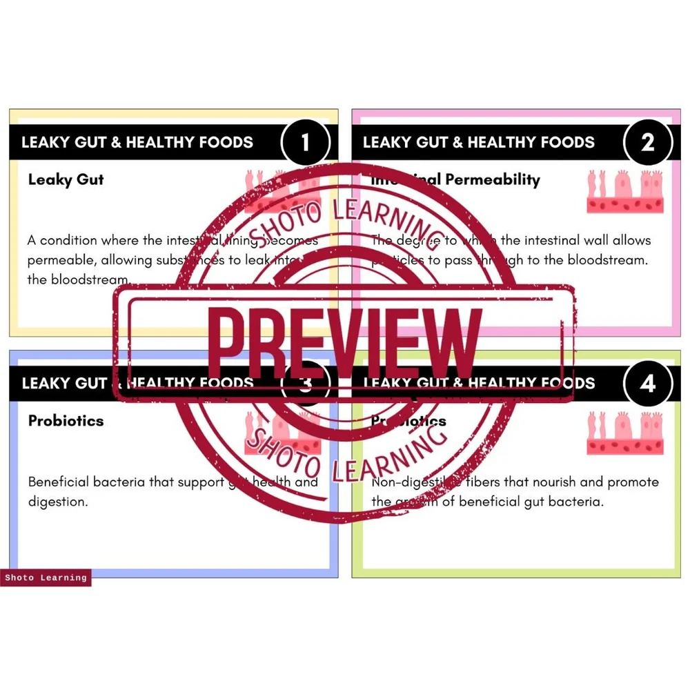 Leaky Gut & Healthy Foods Word Search – Boost Gut Health