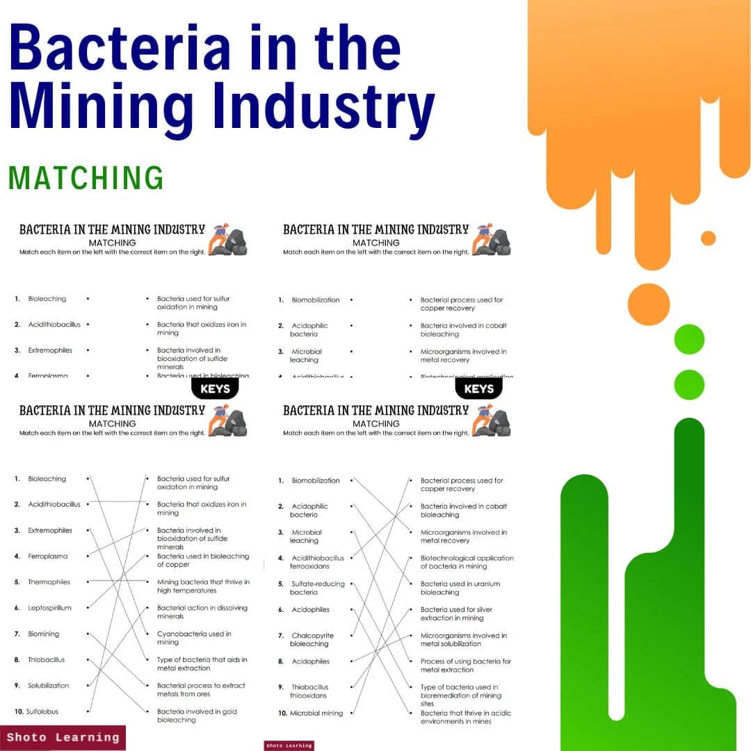 Bacterial Mining Quest: Discover Microbes in Mining | Word Search