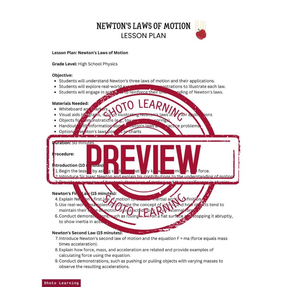 Newton's Laws of Motion Word Search - Fun Learning Tool