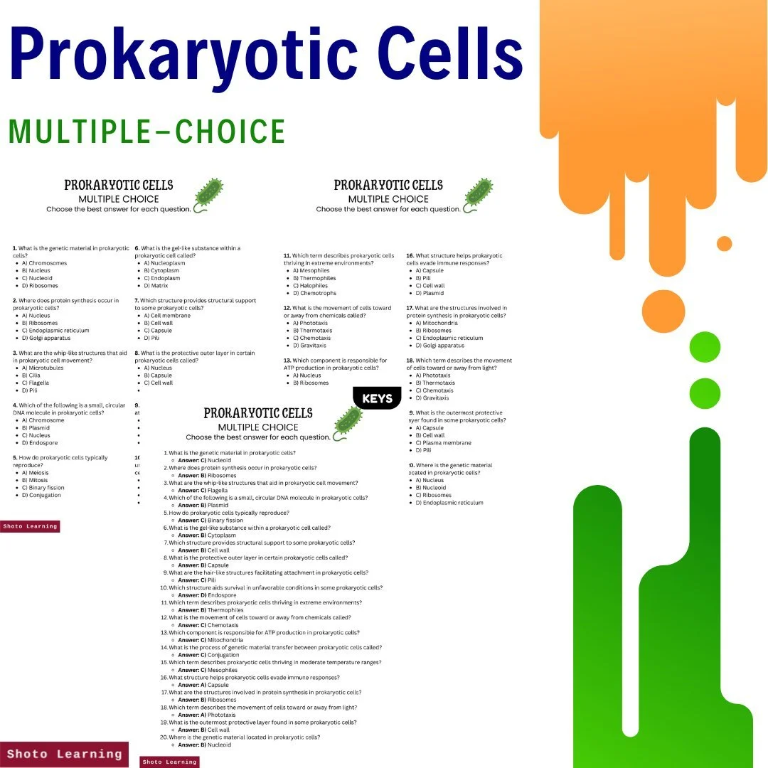 Prokaryotic Cell Mastery: Fill-in-the-Blank Worksheet